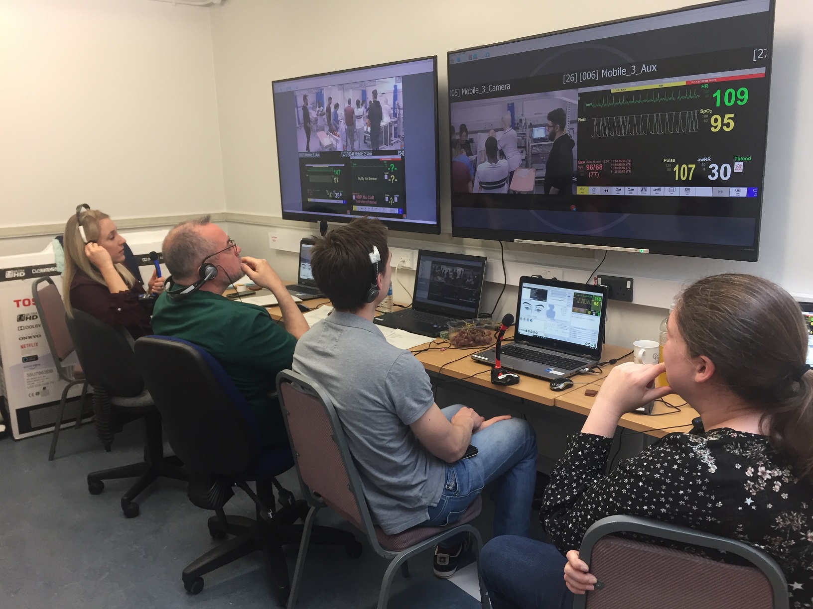 Nurses working in A&E departments honing skills in real-life simulated ...