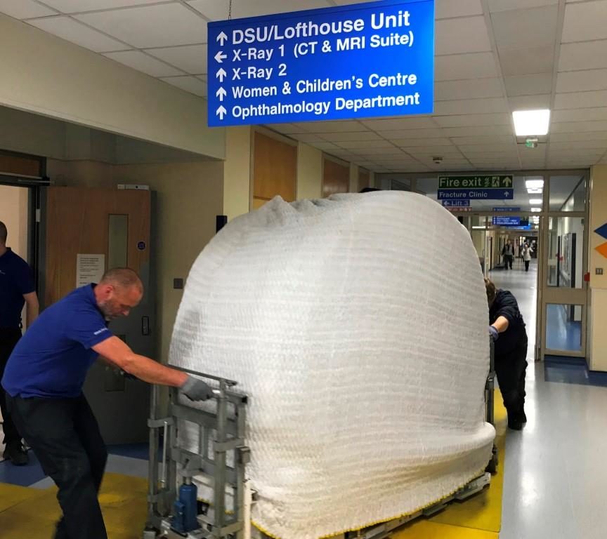 New CT scanner arrives at PRH – SaTH