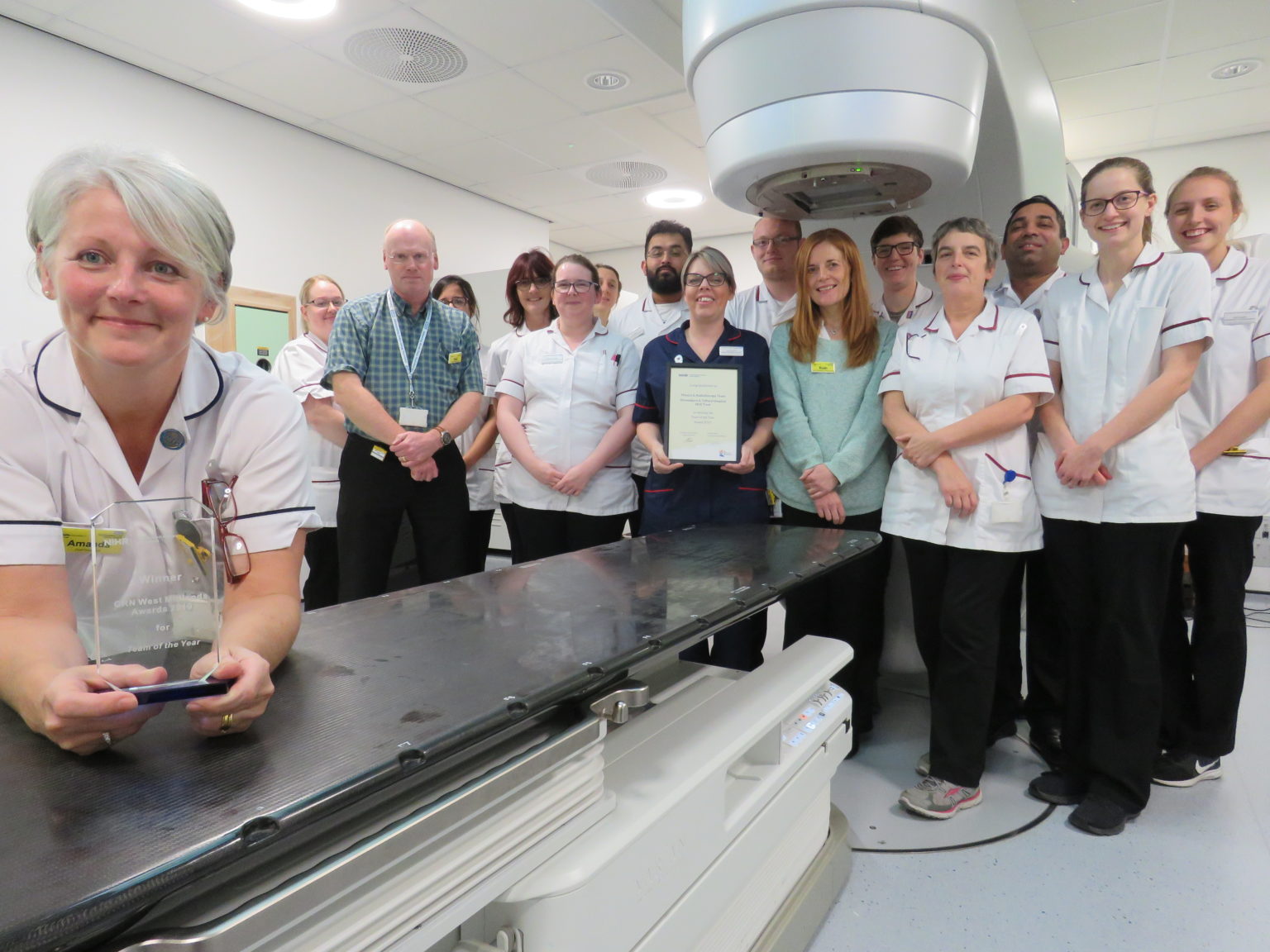 Physics and Radiotherapy staff crowned Team of the Year - SaTH