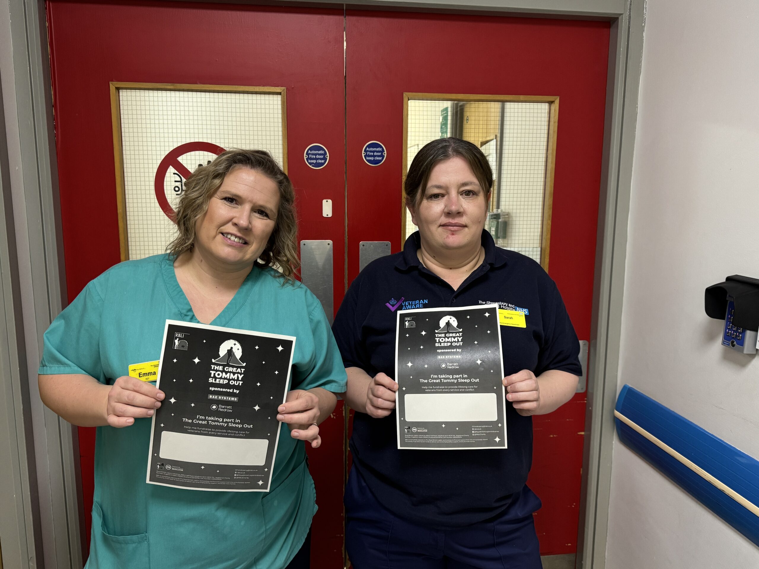 Hospital workers to sleep out in aid of homeless military veterans – SaTH